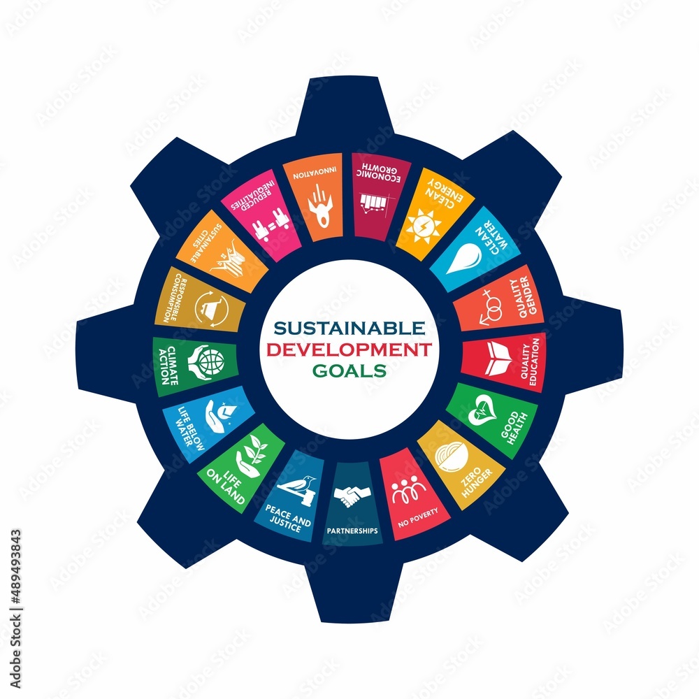 17 sustainable development goals symbol. suitable for your business ...