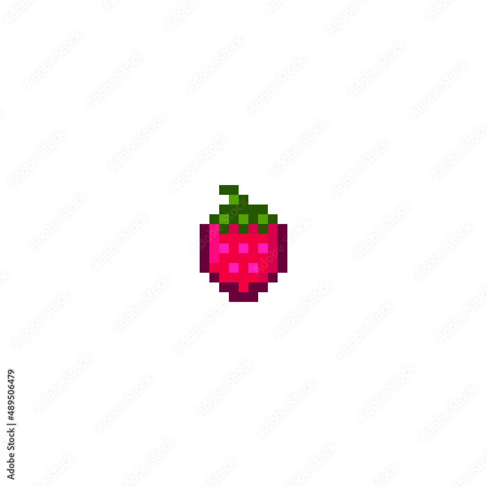 Strawberry icon or sign isolated on white background, Vector ...