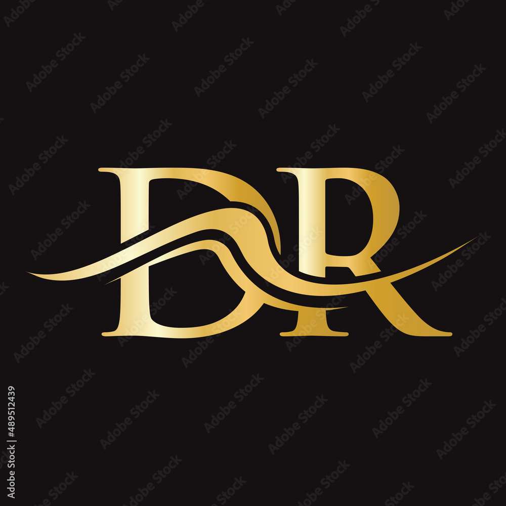 Letter DR Logo Design. Initial DR Logotype Template For Business And ...