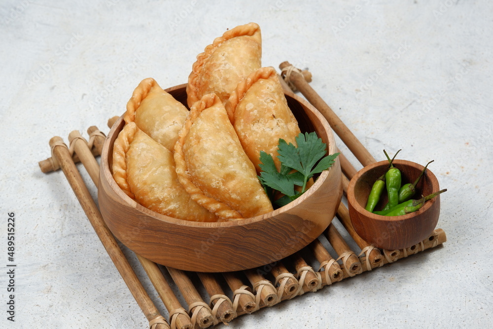 Curry puff or Pastel Goreng is Pastry Popular in Indonesia. fried ...