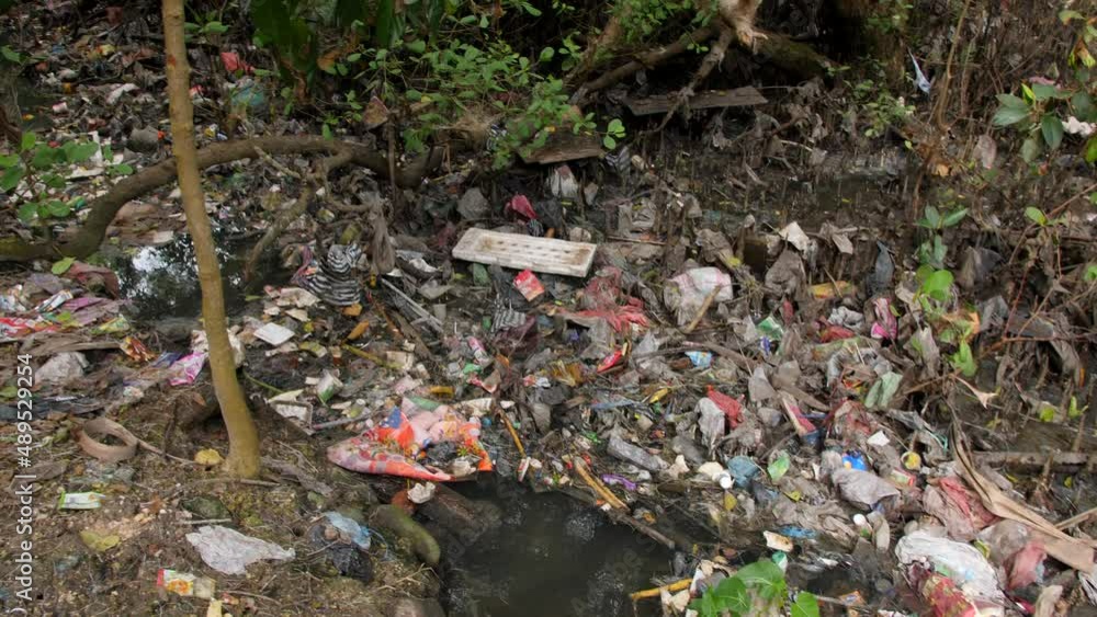 Environmental Pollution Ecological Problem Concept. Huge Dump in ...