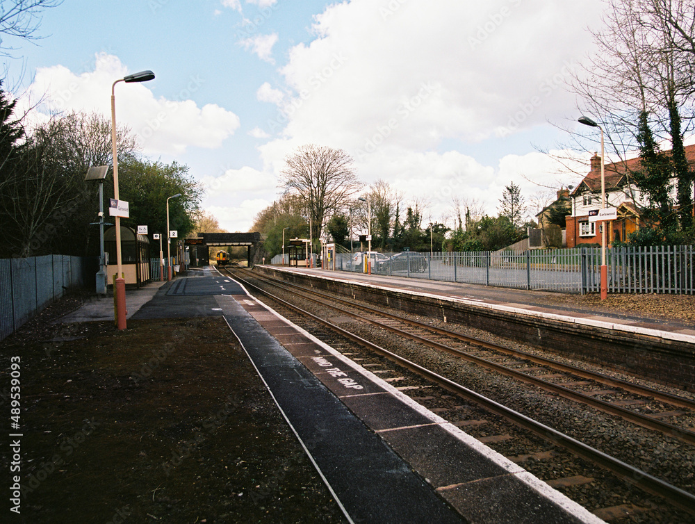 British rail rural railway station warwickshire england uk. station ...