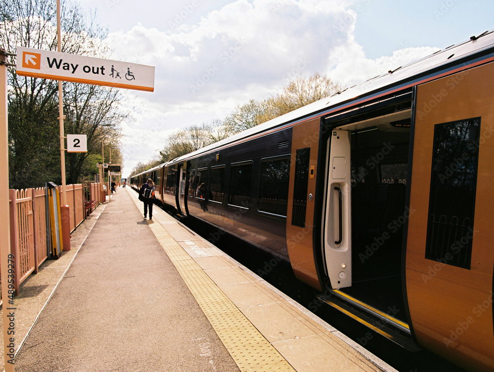 British rail rural railway station warwickshire england uk. station ...