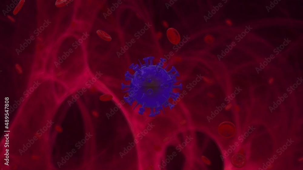 Coronavirus COVID-19 medical animation. The virus model is realistic ...