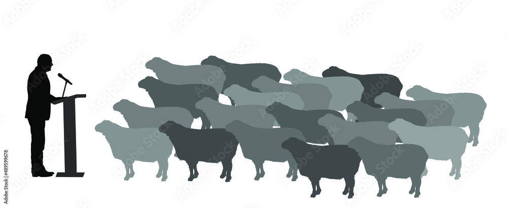 Satire humor, politician man campaign speech present public opinion ...