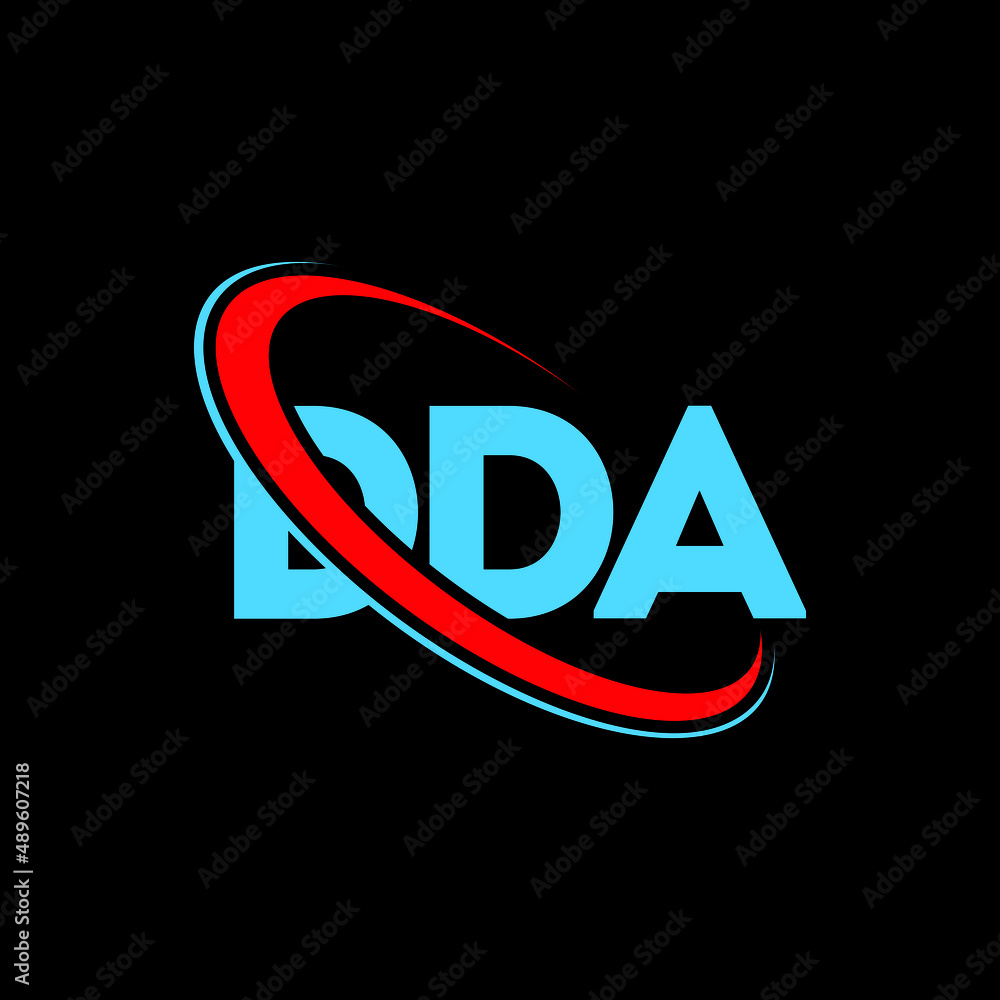 DDA logo. DDA letter. DDA letter logo design. Initials DDA logo linked ...