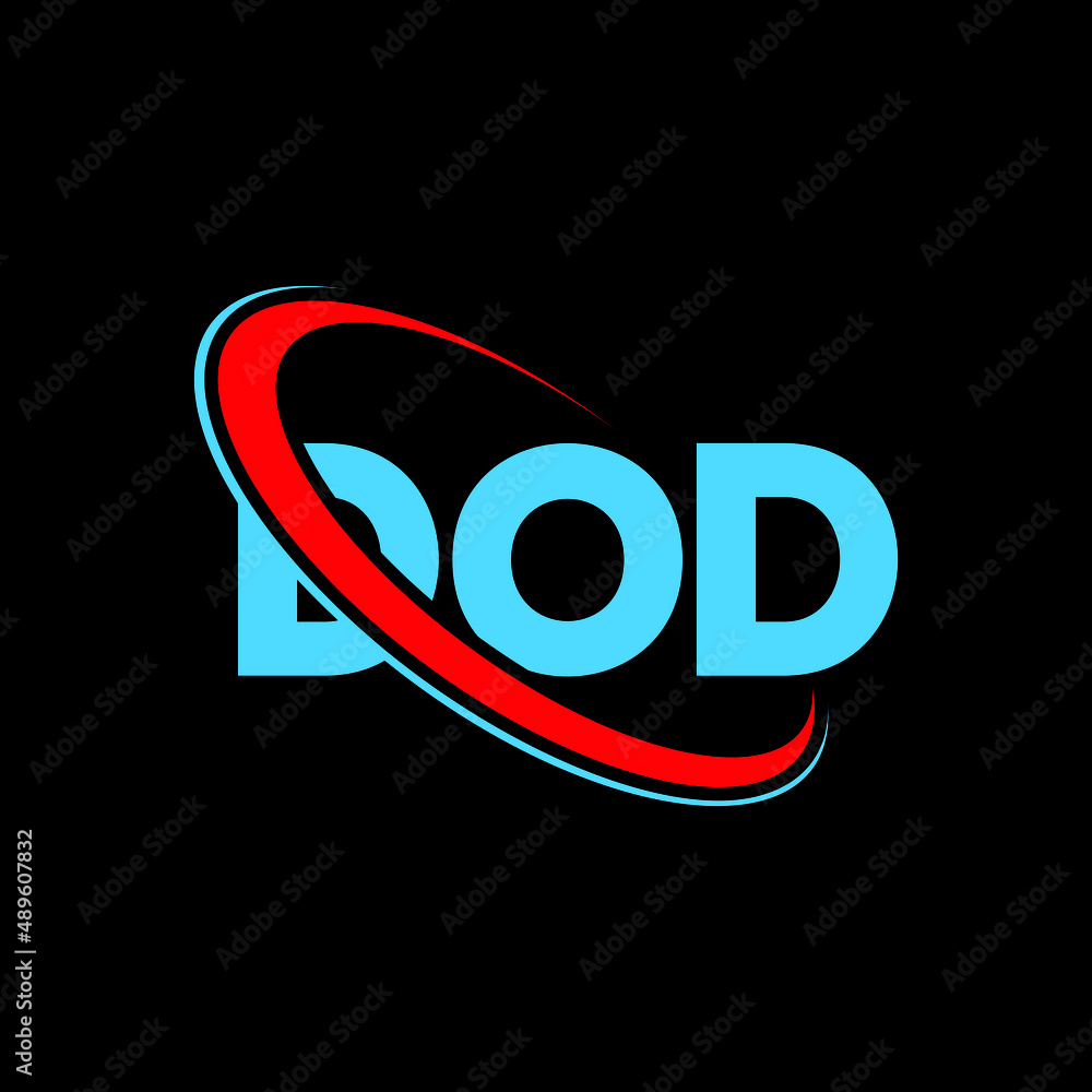 DOD logo. DOD letter. DOD letter logo design. Initials DOD logo linked ...