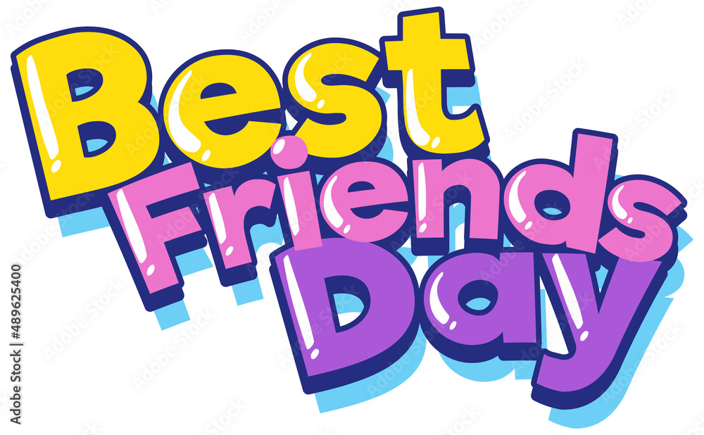 Best Friends Day logo banner Stock Vector | Adobe Stock