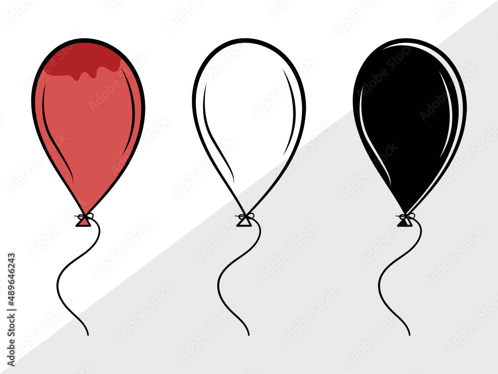 Balloon SVG | Air Balloon Svg | Balloon String Svg | Hot Air Balloon ...