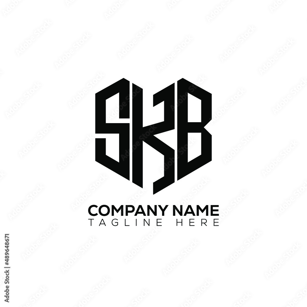 SKB letter logo design on white background.SKB creative initials letter ...