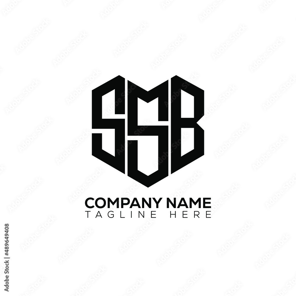 SSB letter logo design on white background.SSB creative initials letter ...
