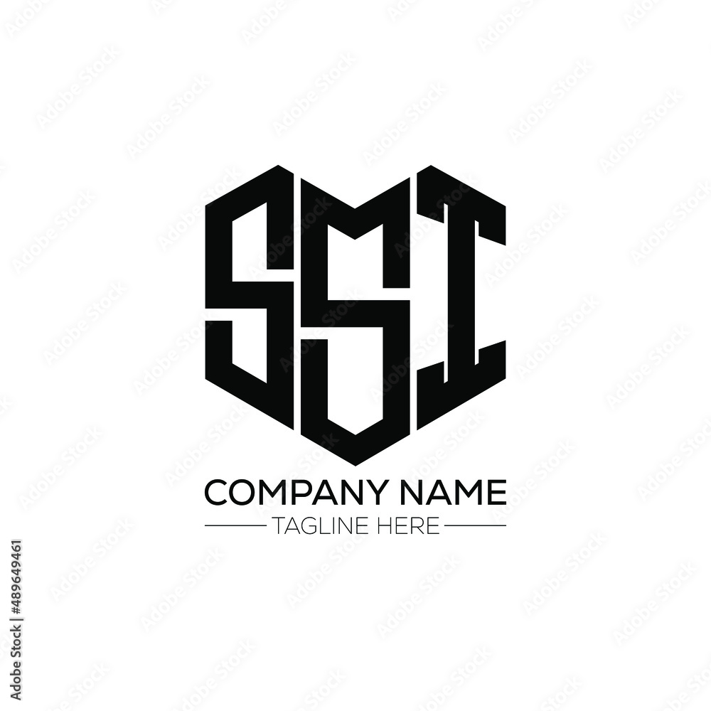 SSI letter logo design on white background.SSI creative initials letter ...