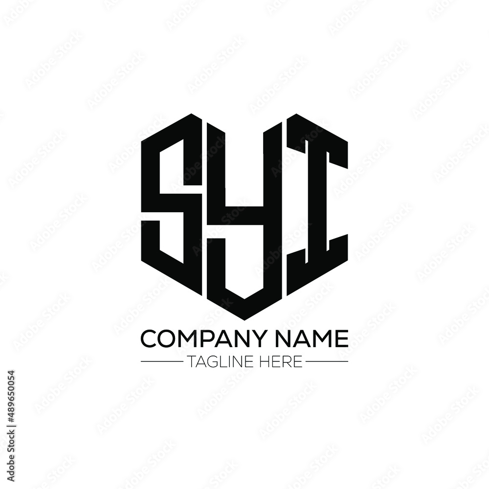 SYI letter logo design on white background.SYI creative initials letter ...