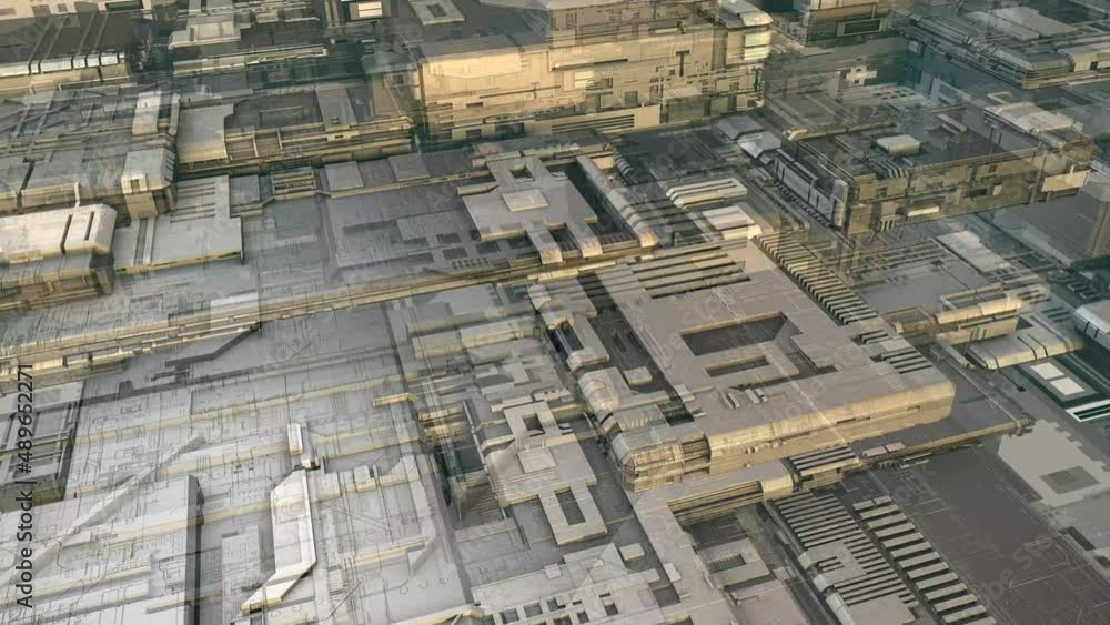 Abstract metallic circuit board design. Futuristic technology ...