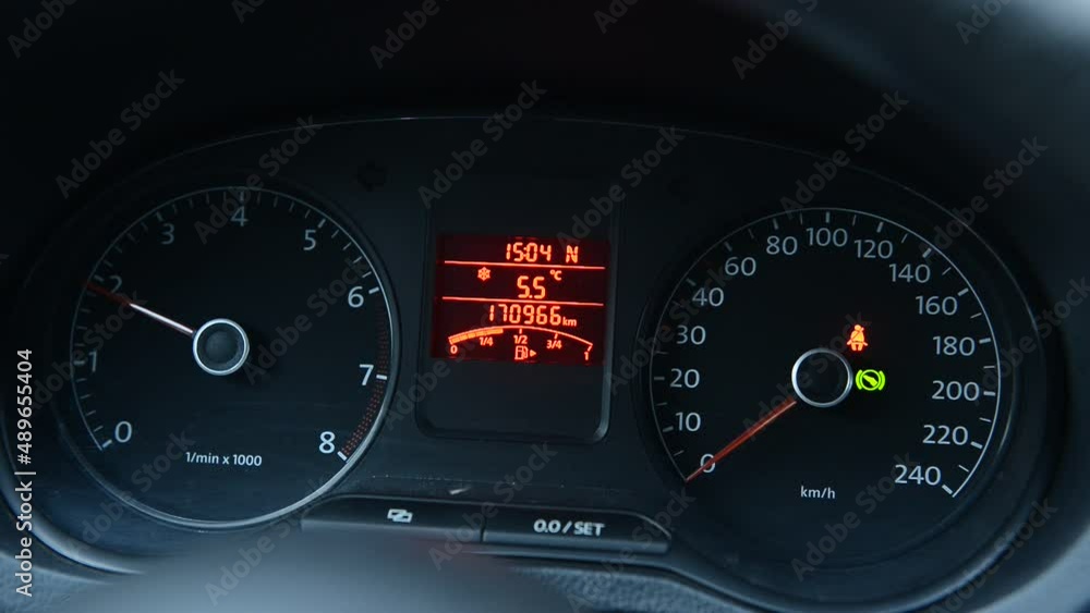 Tachometer dashboard device. Tache and speed, velocity and dashboard ...