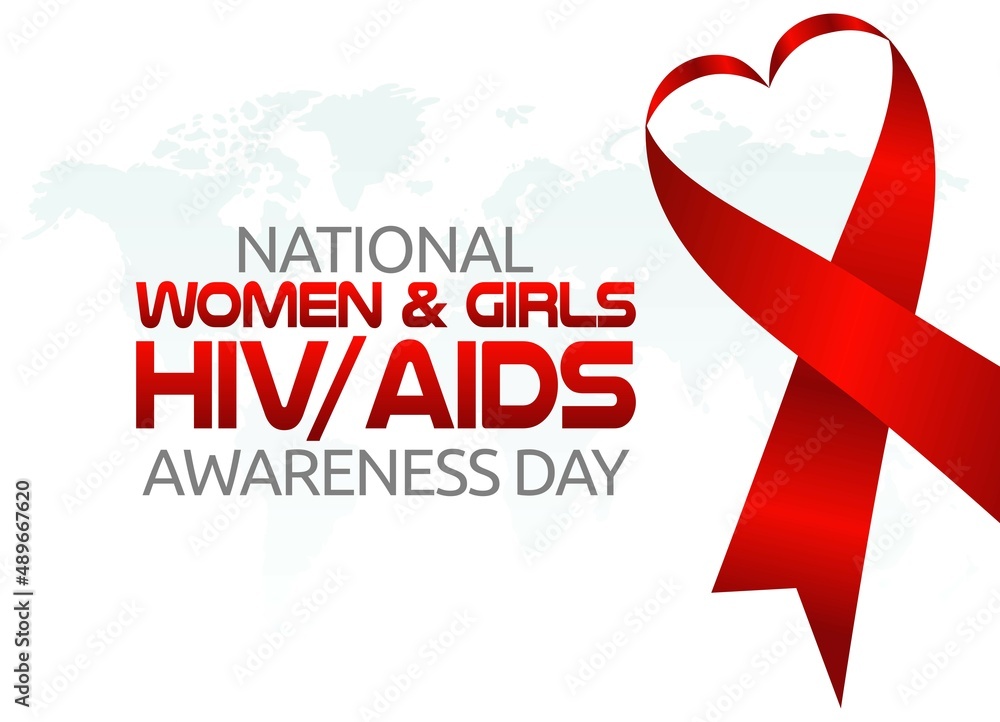 vector graphic of national women and girls HIV AIDS awareness day good for national women and ...