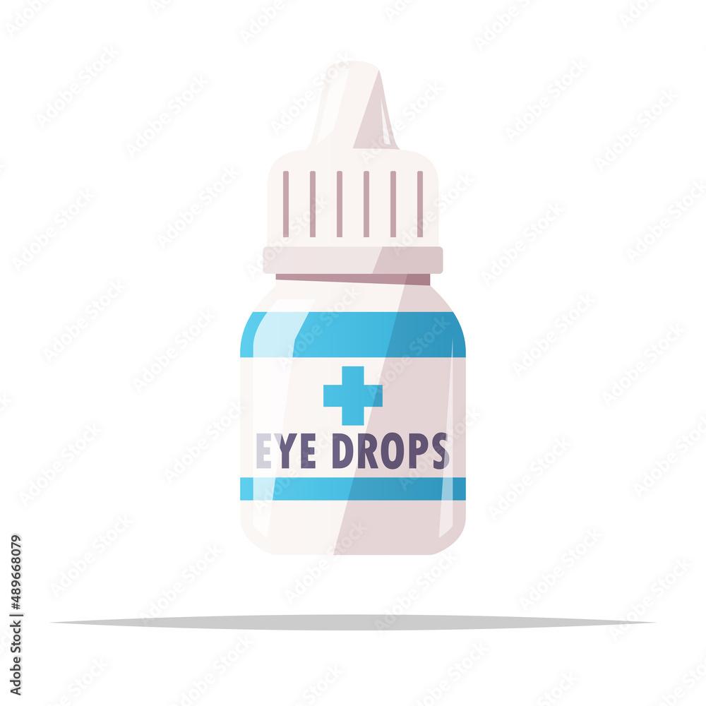 Eye drops vector isolated illustration Stock Vector | Adobe Stock