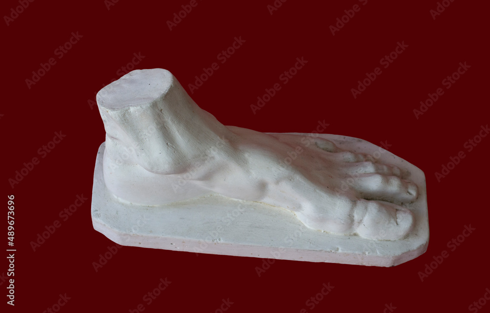 Human foot, gimp model, cast, object for drawing. The study of human ...