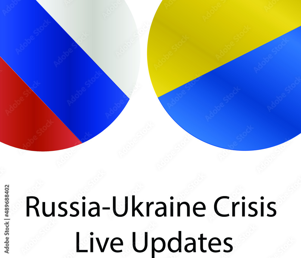 Russia-Ukraine crisis conflict lives updates poster design for news ...