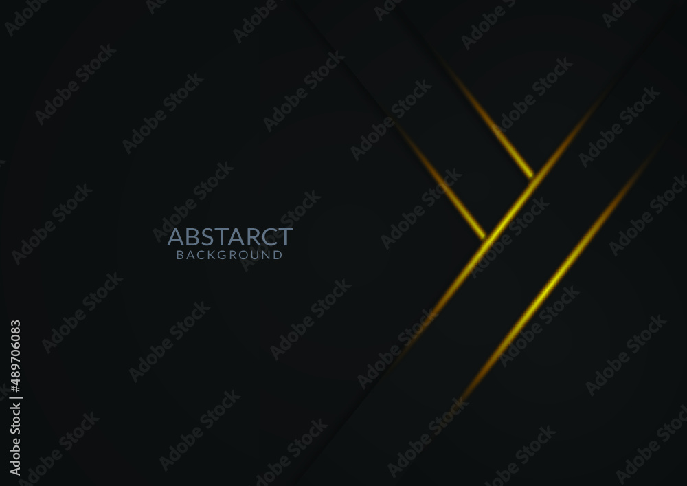 Gradient black backgrounds with golden frames and luxury background ...
