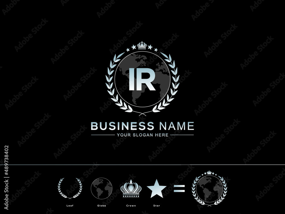 Abstract IR Letter Logo, Monogram ir Vector Logo Icon with Unique ...