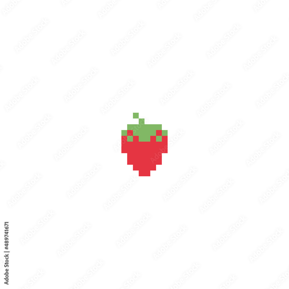 Strawberry icon or sign isolated on white background, Vector ...