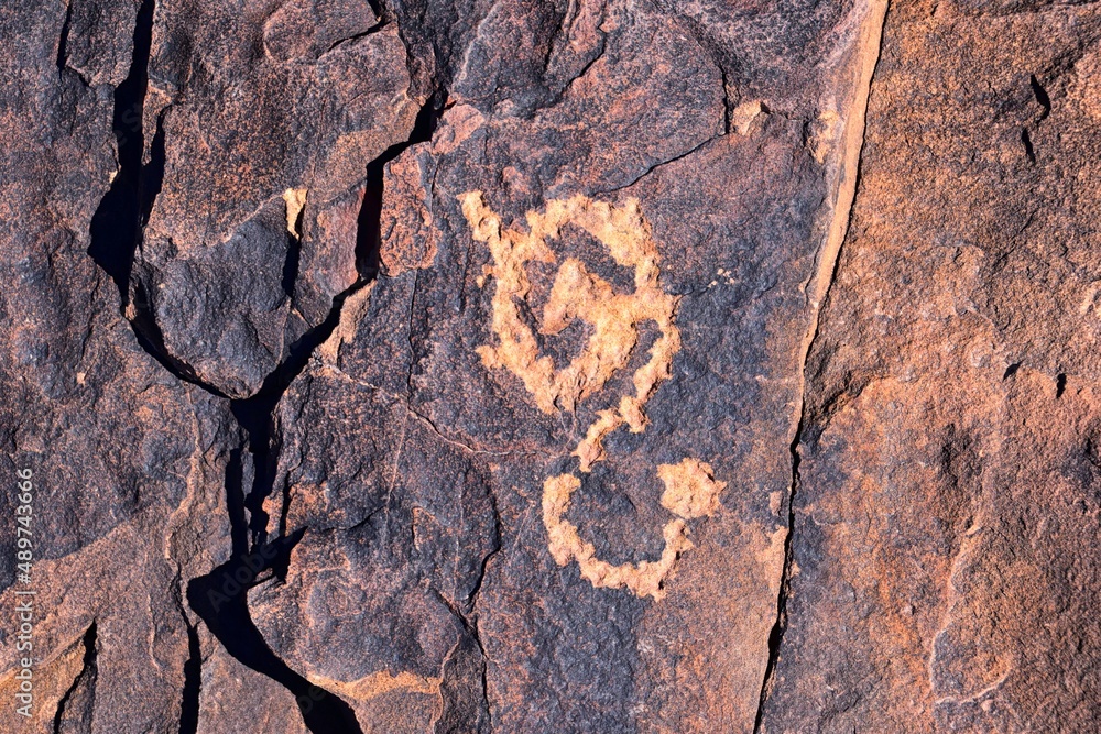 Foto de Petroglyphs Rock Paintings St George Utah on Land Hill from ...