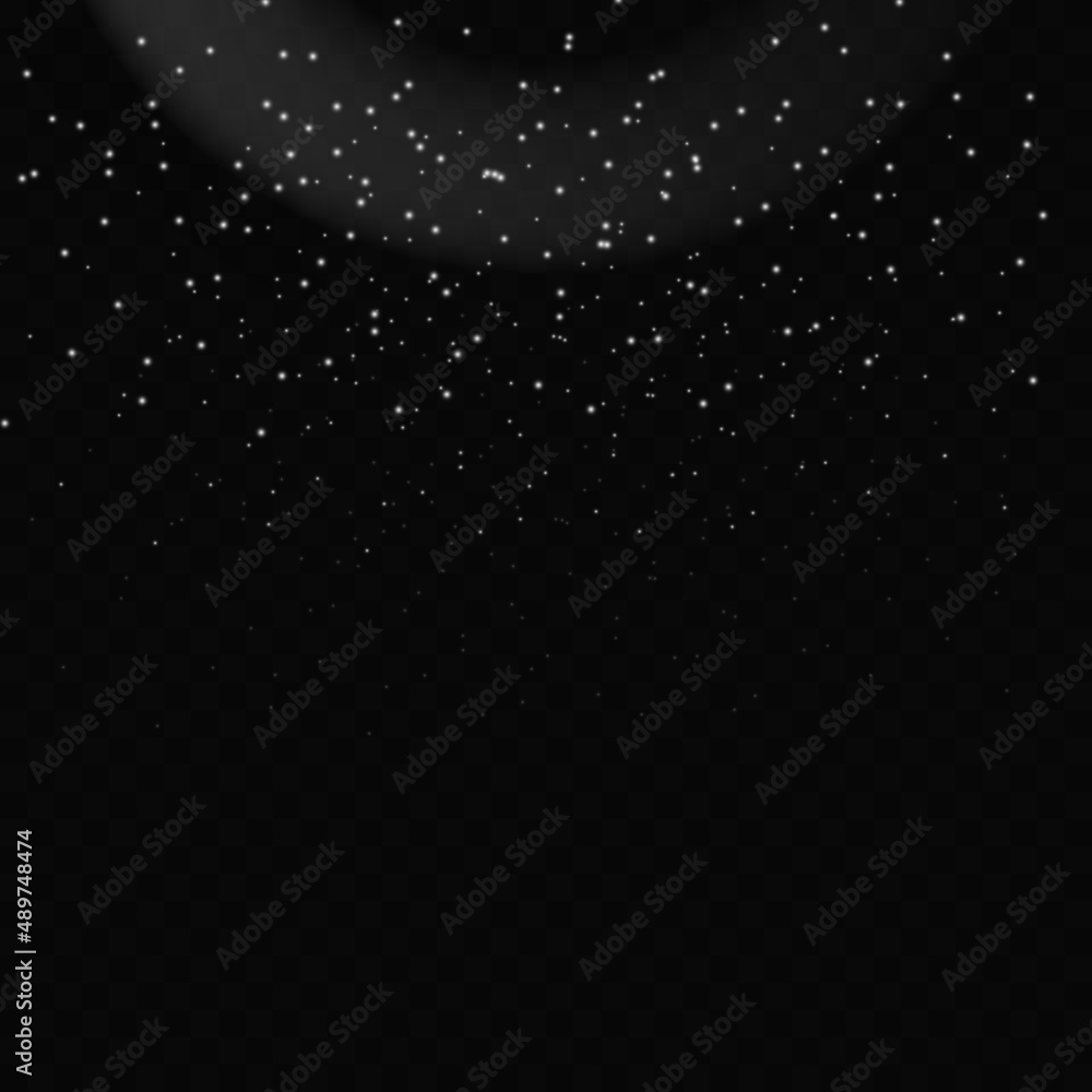 Special design of starlight or light effect. Starry sky. Light effect ...