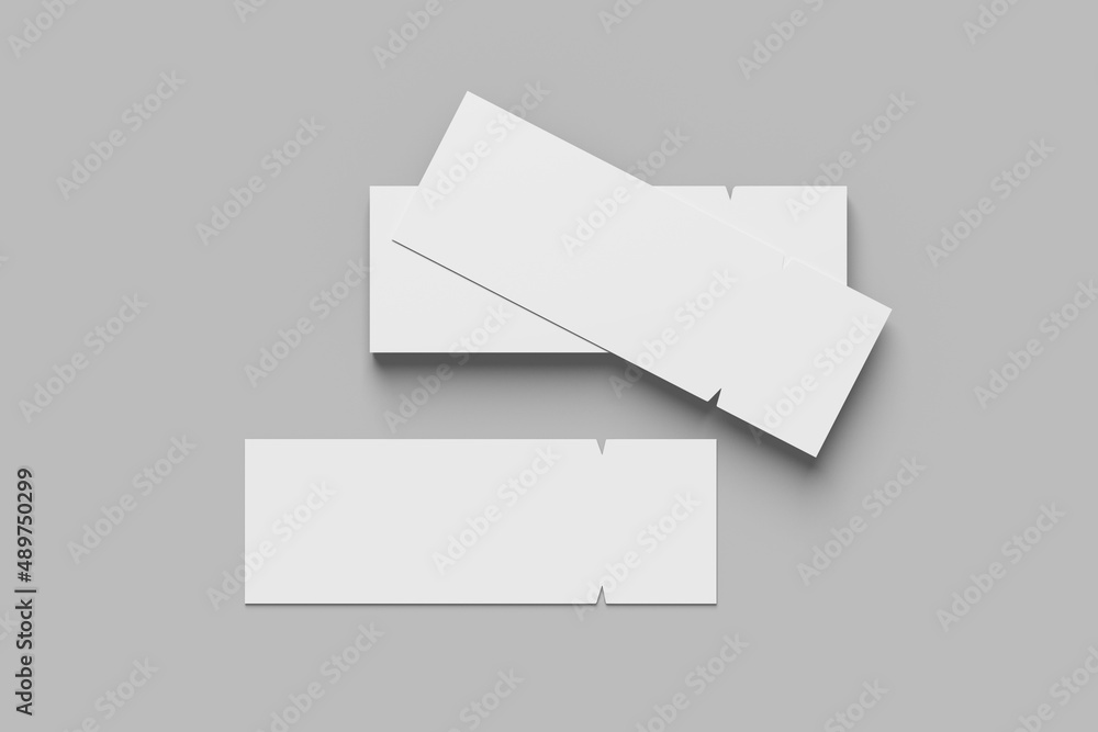 Top View Ticket Mockup for showcasing your design to the clients Stock ...
