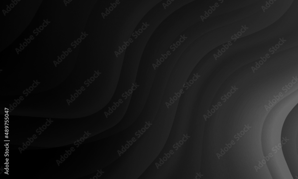 Abstract black gray colors gradient with wave lines pattern texture ...