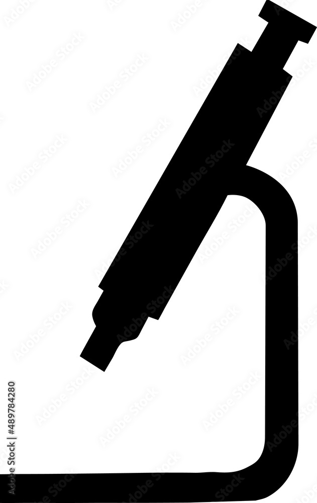 microscope icon on white background.eps Stock Vector | Adobe Stock