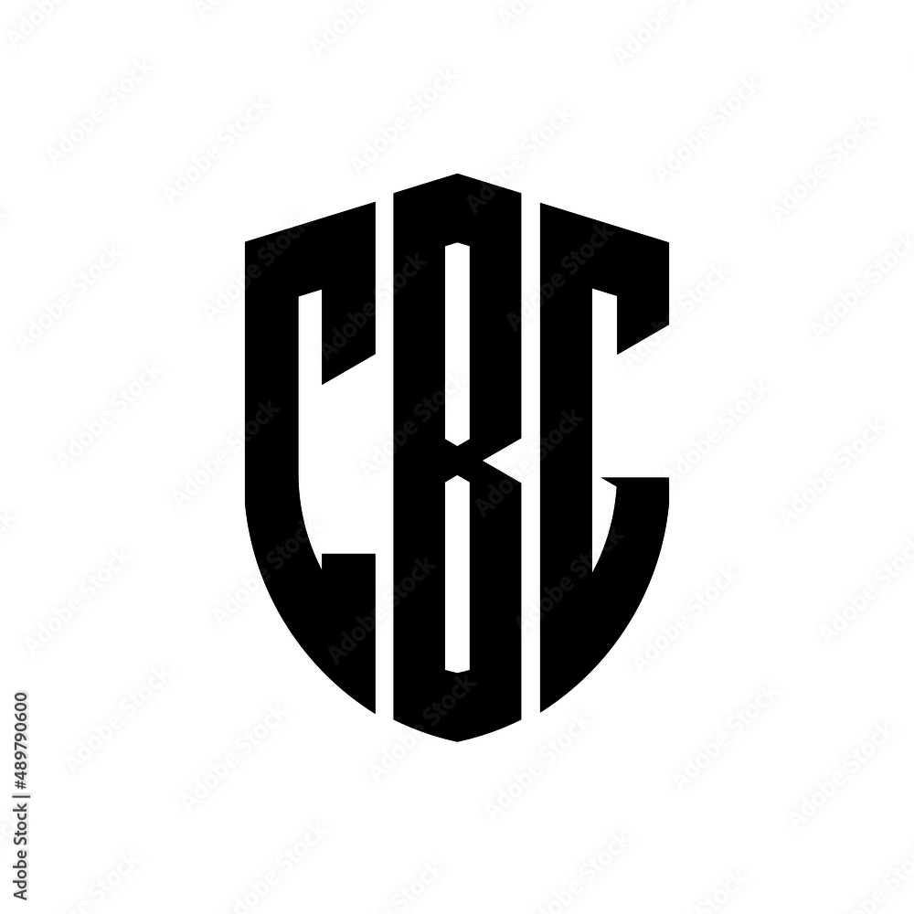 CBG letter logo design. CBG modern letter logo with black background ...
