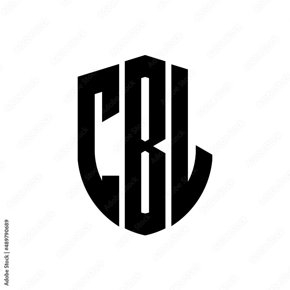 CBL letter logo design. CBL modern letter logo with black background ...