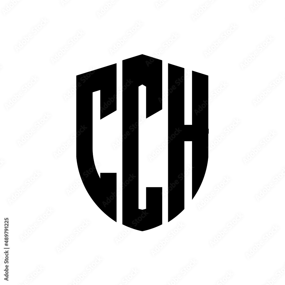 CCH letter logo design. CCH modern letter logo with black background ...