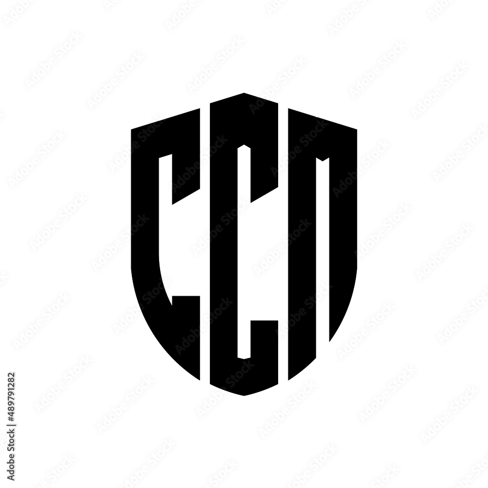 CCM letter logo design. CCM modern letter logo with black background ...