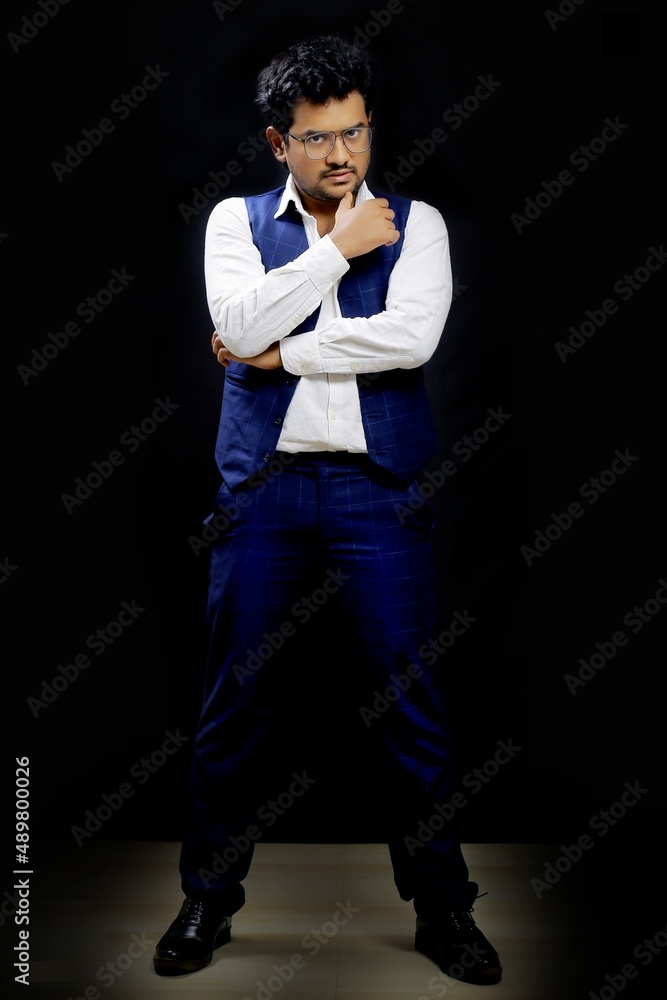 model indoor studio photoshoot handsome guy Stock Photo | Adobe Stock