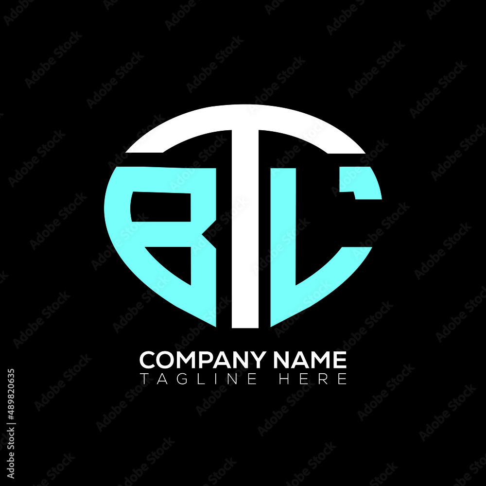 BTL logo monogram isolated on circle element design template, BTL ...