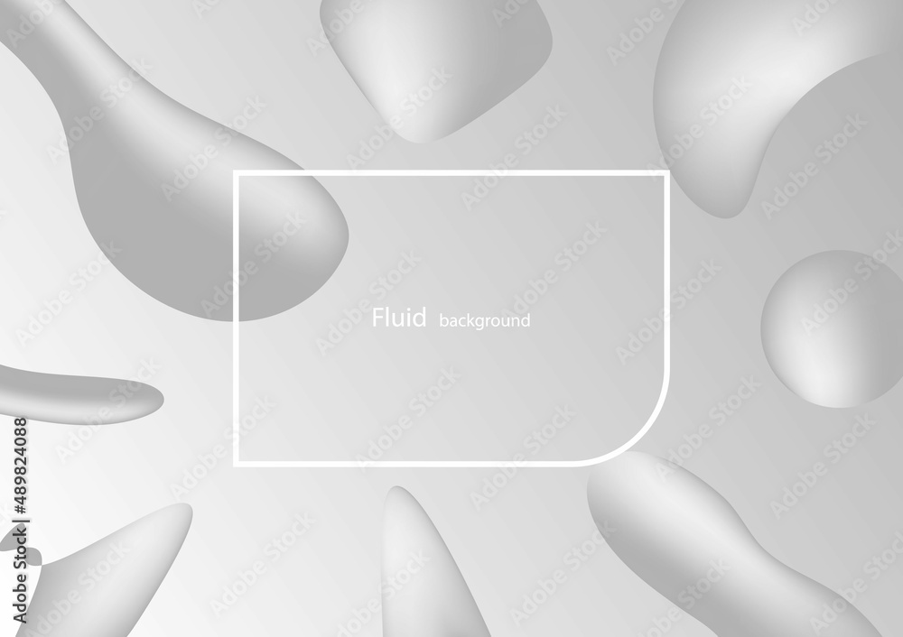 white Abstract fluid wave, smooth background, Modern poster with ...