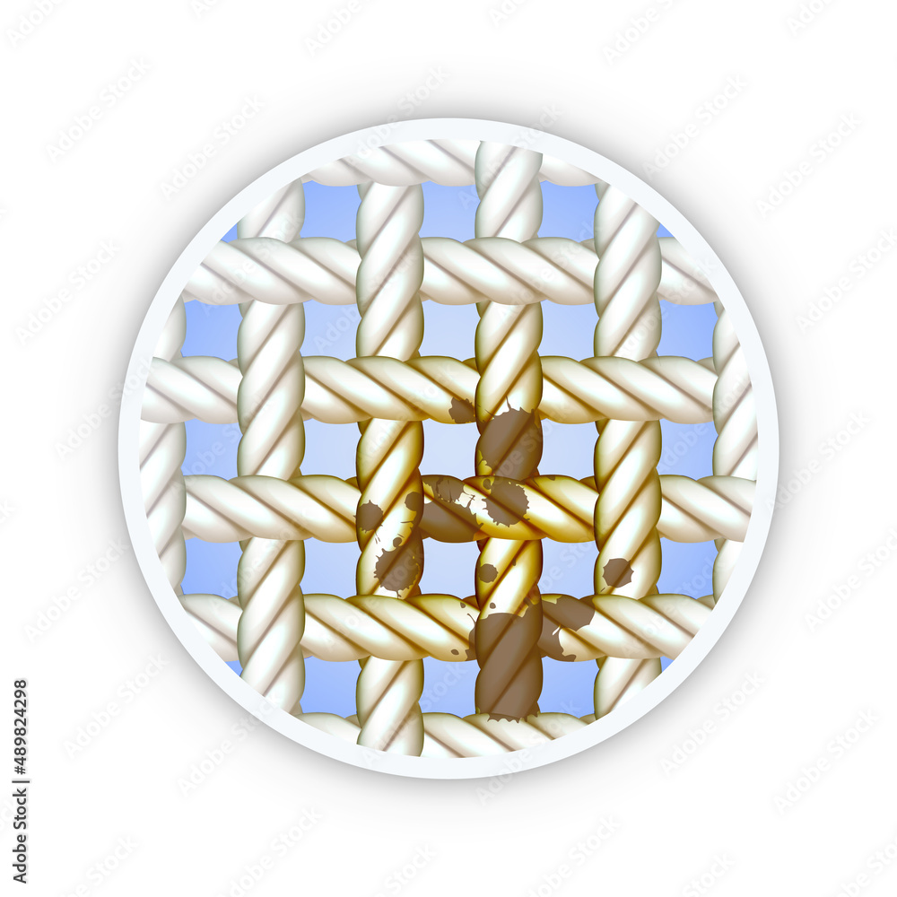 Dirty Textile For Advertising Detergent Vector. Microscopic Messy ...