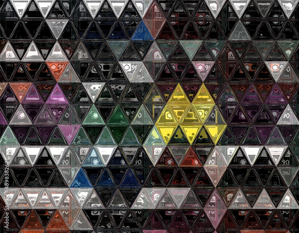 pattern and triangular mosaic design from a collection of old fashioned ...