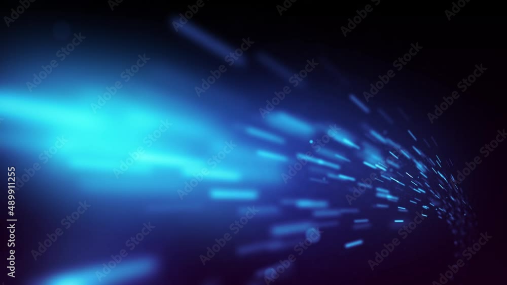 Abstract Glowing 3d Light Strokes Background/ 4k animation of an ...