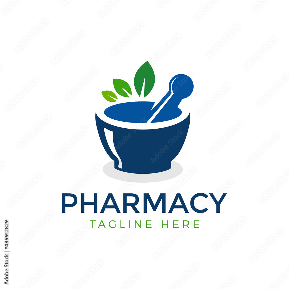 pharmacy logo design vector illustration Stock Vector | Adobe Stock