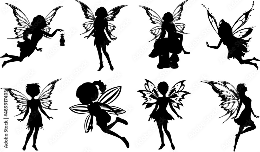 Fairy Illustrations Fairy SVG EPS PNG Stock Vector | Adobe Stock