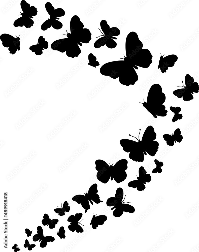 Fluttering Butterflies Illustrations Fluttering Butterflies SVG EPS PNG ...