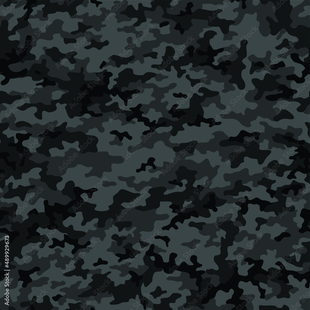 Camouflage texture seamless pattern. Abstract modern military camo ...
