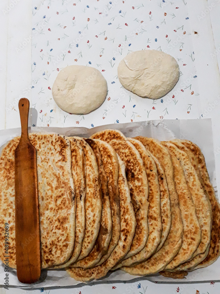 Traditional Turkish bread. It is a type of bread from Turkish cuisine ...