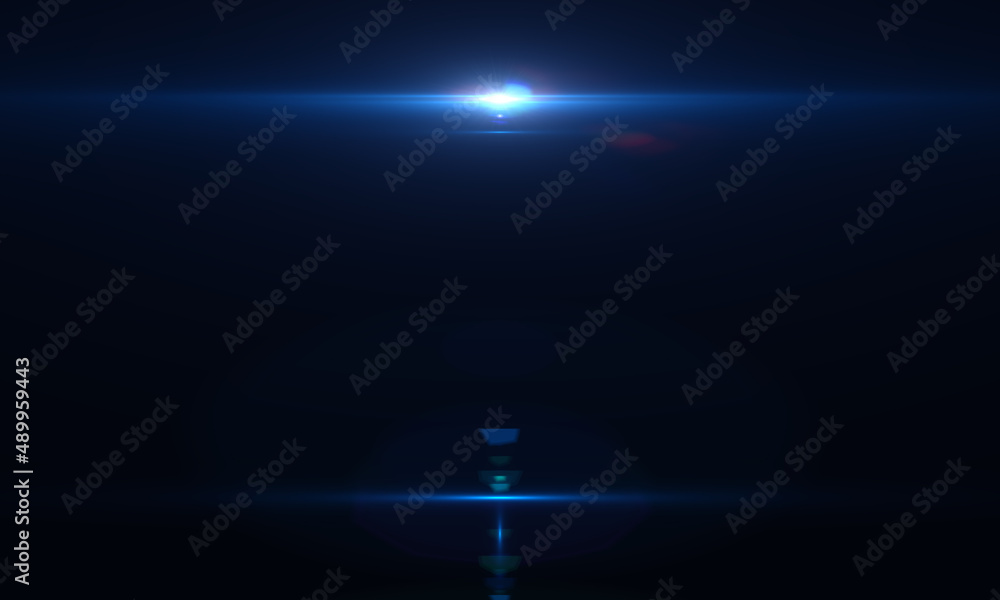 Lens Flare light over background. Easy to add overlay or screen filter ...