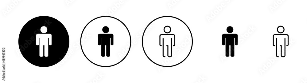 Man icons set. male sign and symbol. human symbol Stock Vector | Adobe ...