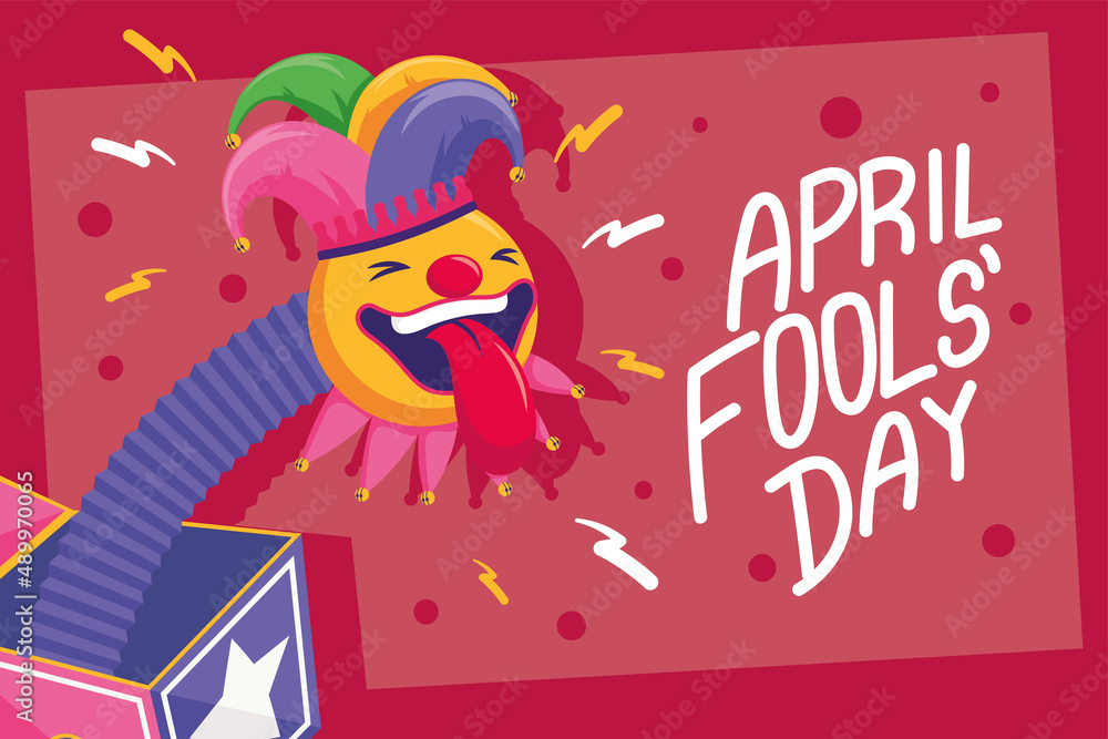 fools day card Stock Vector | Adobe Stock