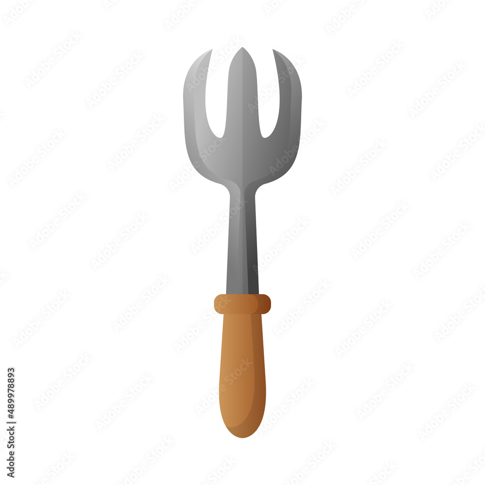 cute fork cartoon vector illustration isolated object Stock Vector ...